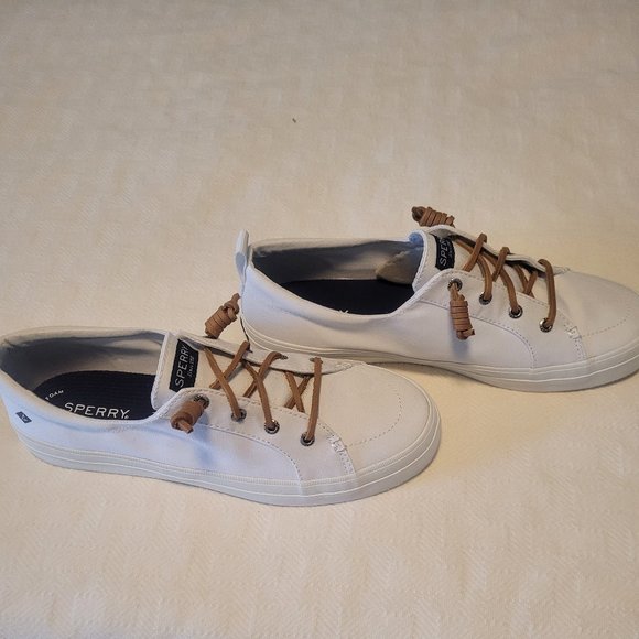 Sperry | Shoes | Sperry Crest Vibe Canvas White New In Box Sneaker Size ...